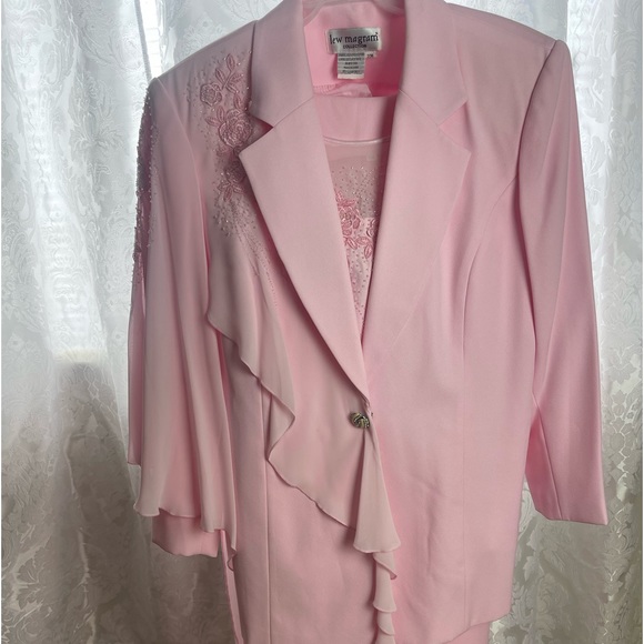 Lew Magram | Dresses | Pink 3 Piece Lew Magram Dress Suit | Poshmark